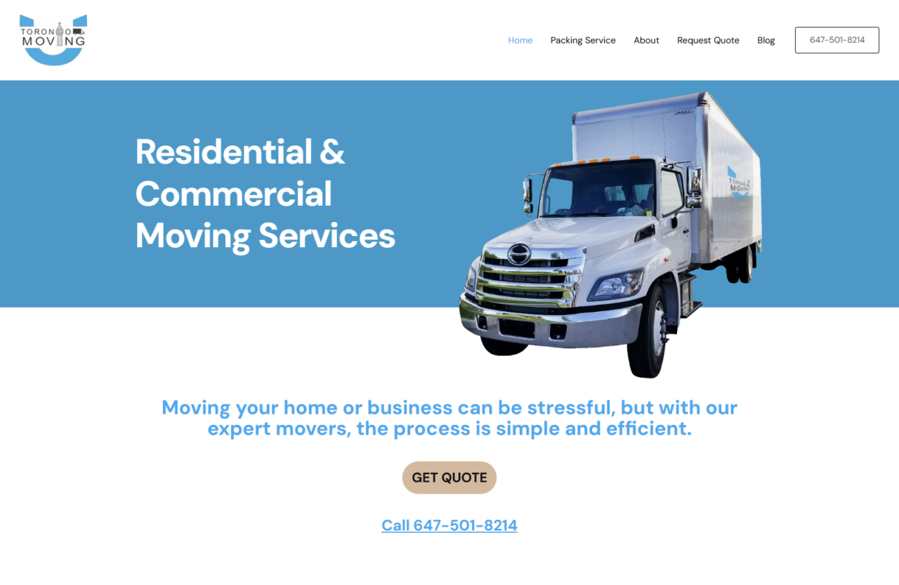 Top Moving Companies in Toronto for a Stress-Free Relocation [2026 ]